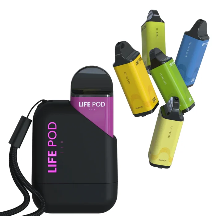 Kit Life Pod 5000 Puff BATERIA + CARTUCHO - Caixa com 10 unidades ...